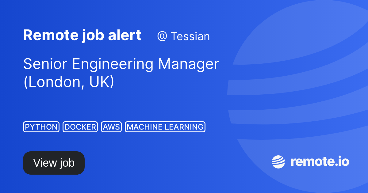 Senior Engineering Manager | remote.io