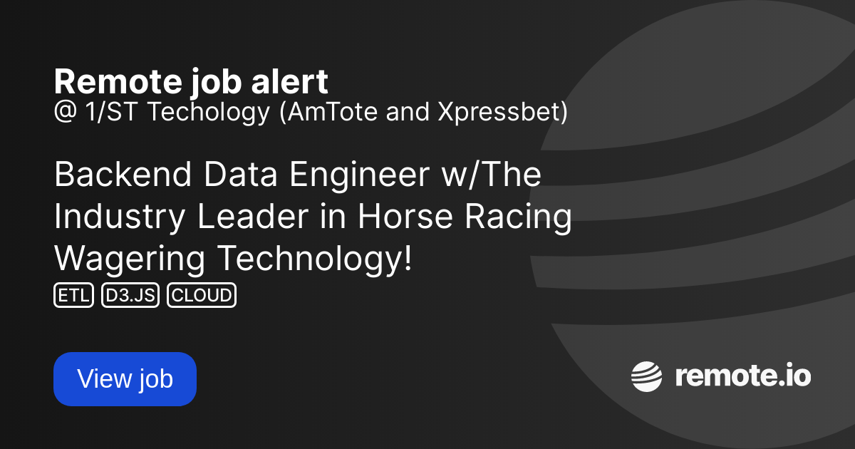 Backend Data Engineer | remote.io