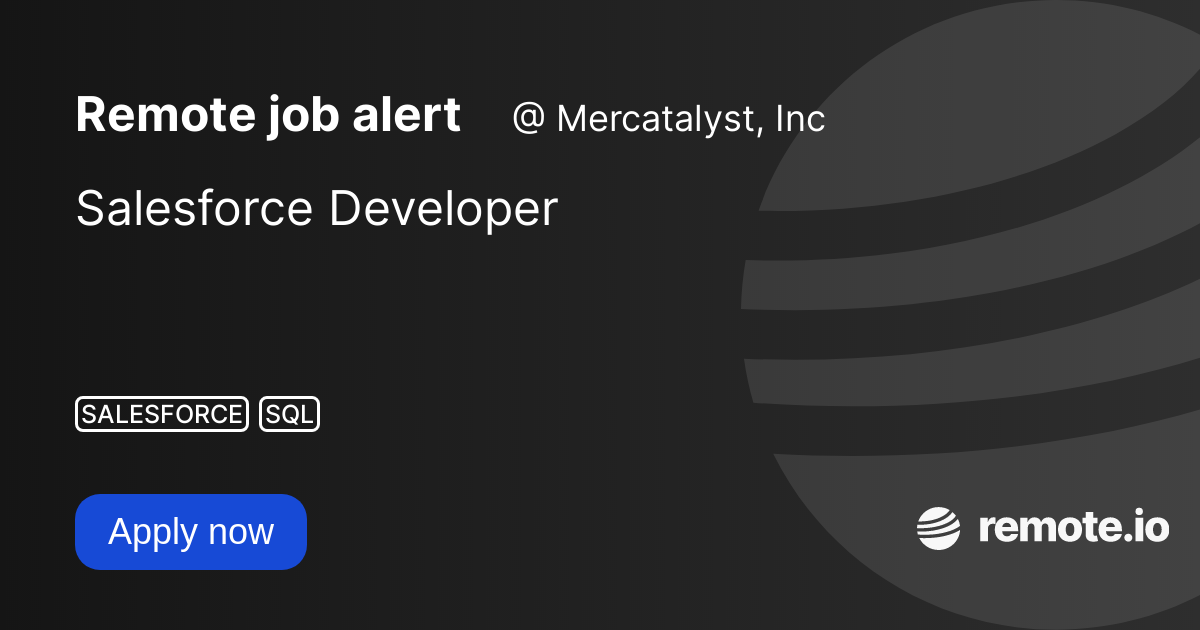 Salesforce Developer | remote.io