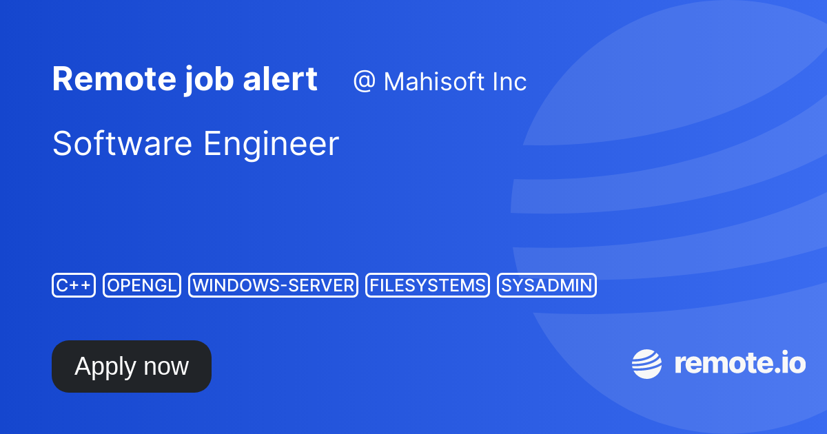 Software Engineer | remote.io