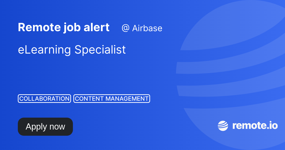 eLearning Specialist | remote.io