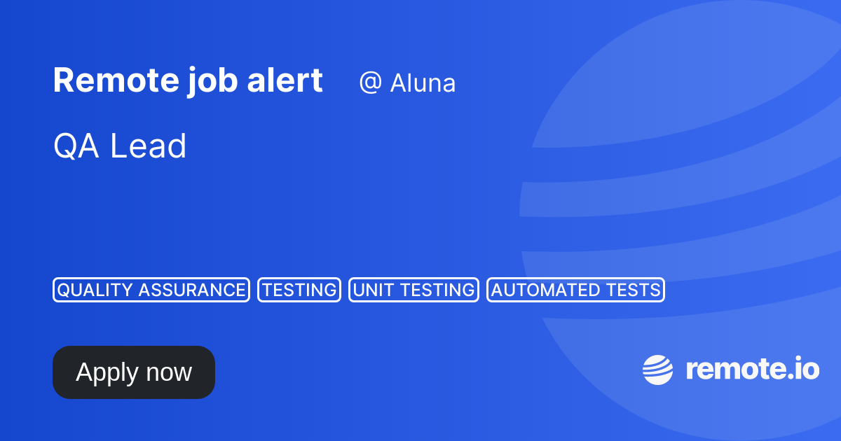 QA Lead | remote.io
