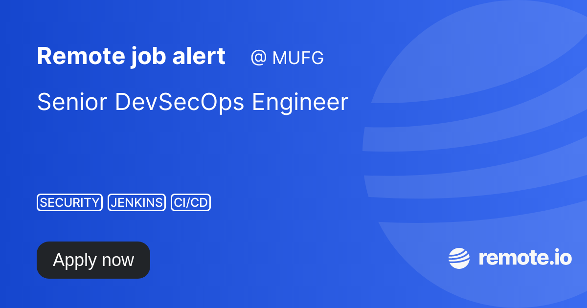 Senior DevSecOps Engineer | remote.io