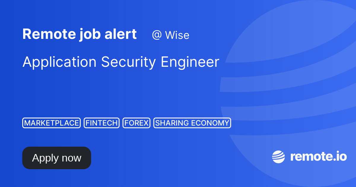 Application Security Engineer | remote.io