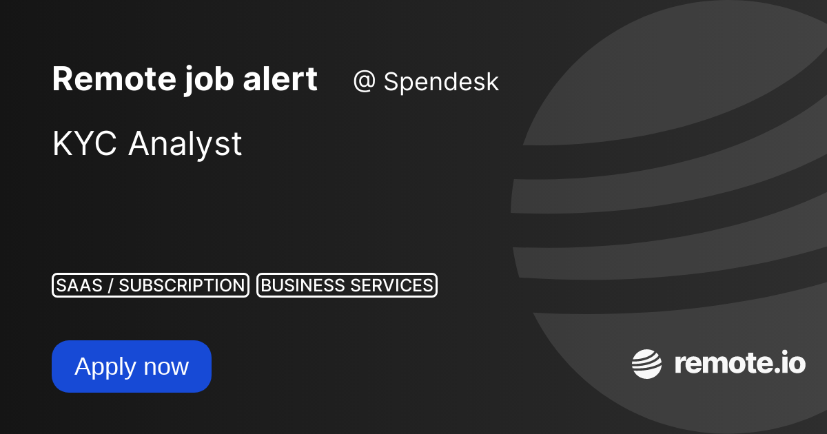 KYC Analyst | remote.io