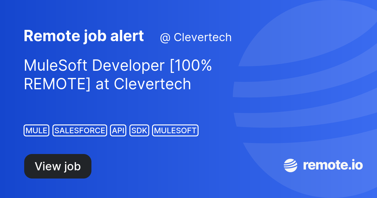 MuleSoft Developer | remote.io