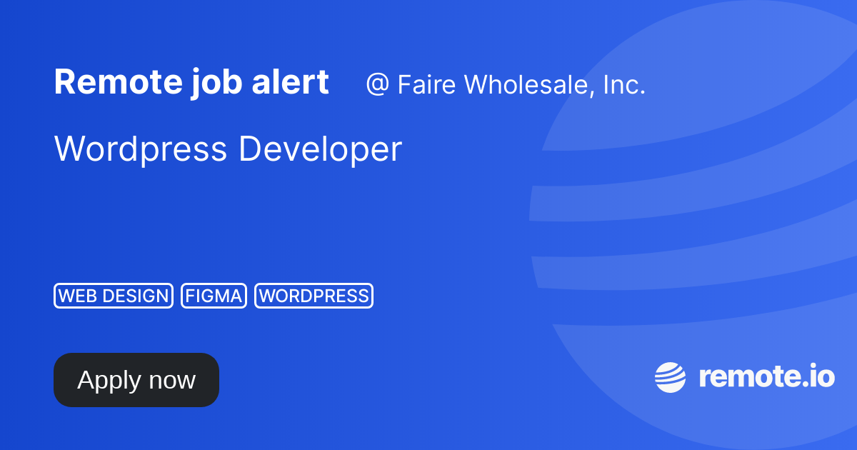 Wordpress Developer | remote.io