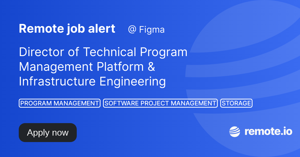Director of Technical Program Management Platform & Infrastructure ...