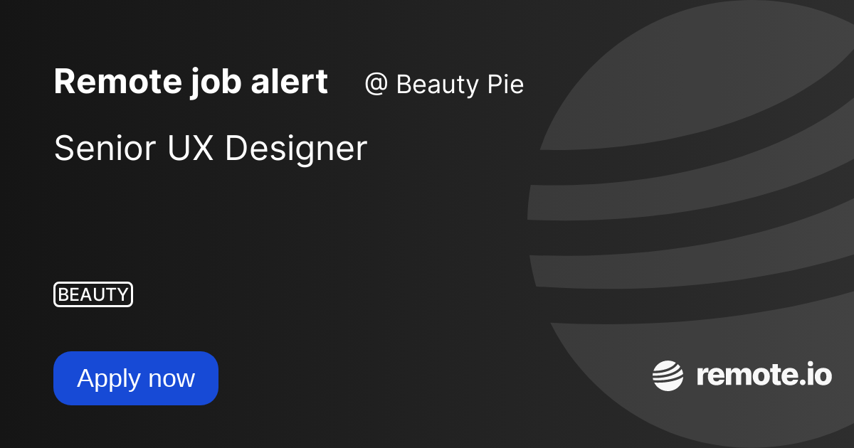 Senior UX Designer | remote.io