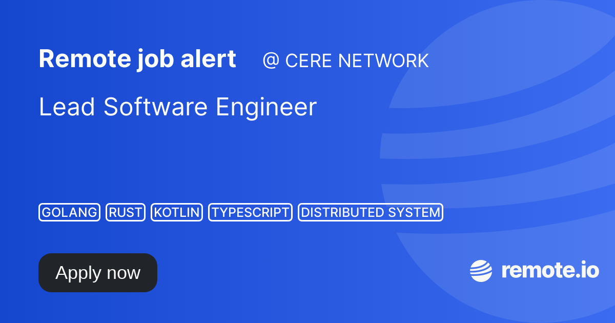 Lead Software Engineer | remote.io