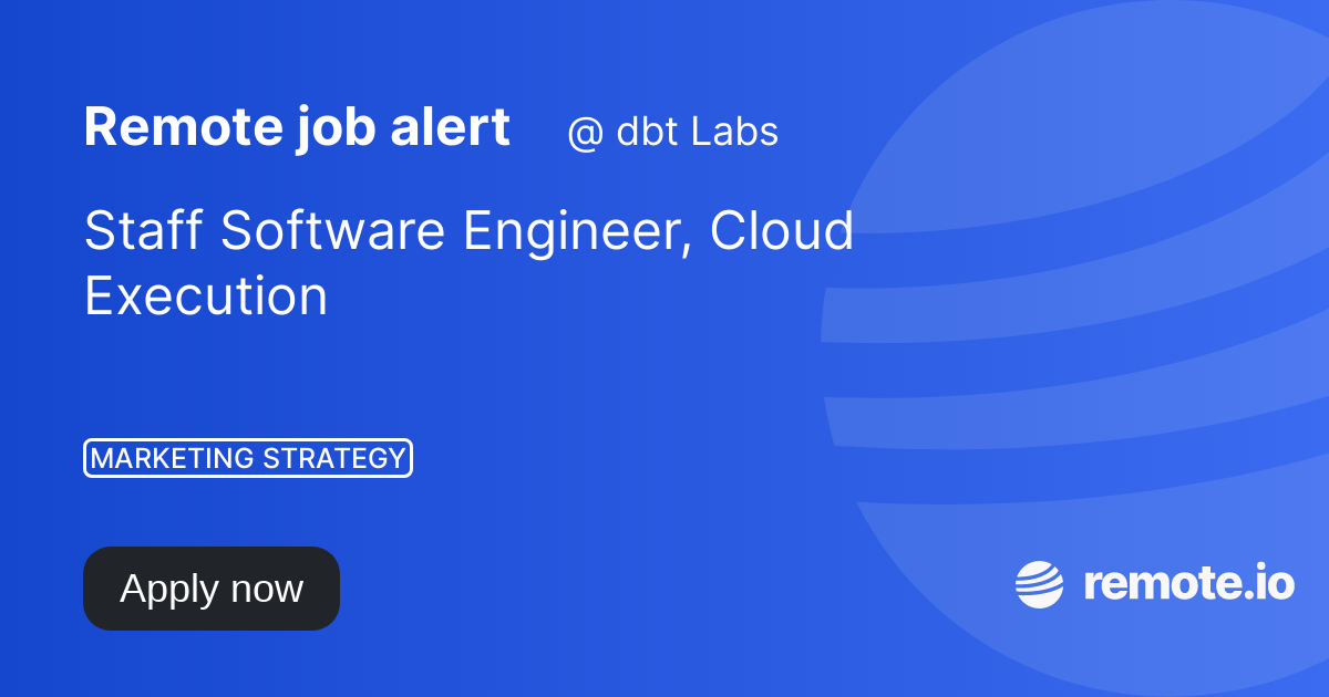 Staff Software Engineer, Cloud Execution | remote.io