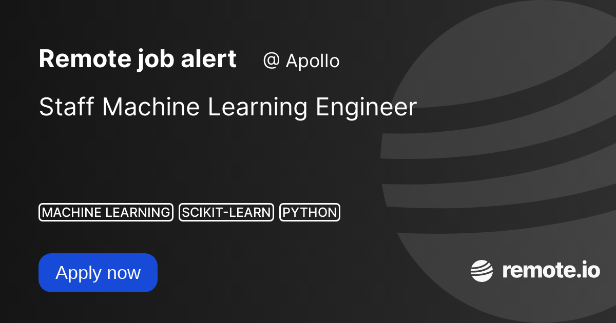 Staff Machine Learning Engineer | remote.io
