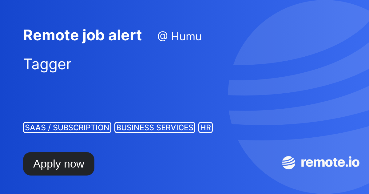 Tagger | remote.io