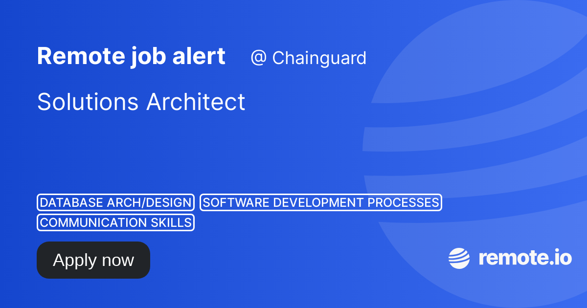 Solutions Architect | remote.io