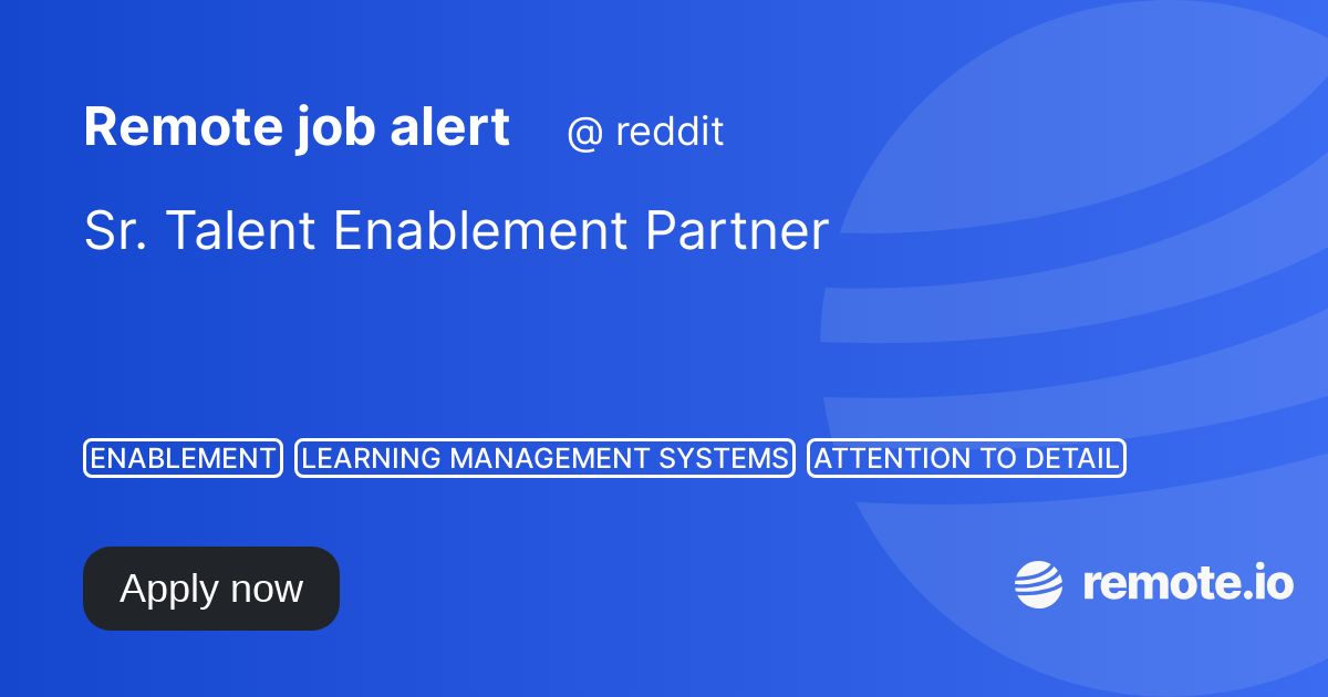 Sr. Talent Enablement Partner | remote.io