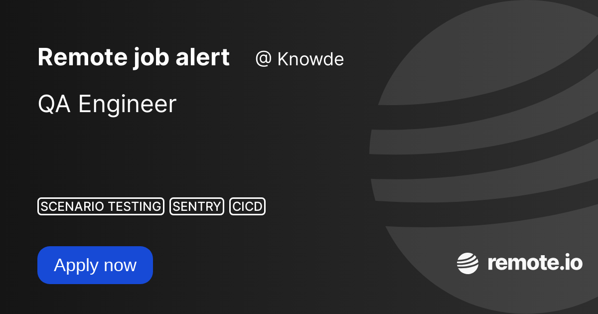 QA Engineer | remote.io