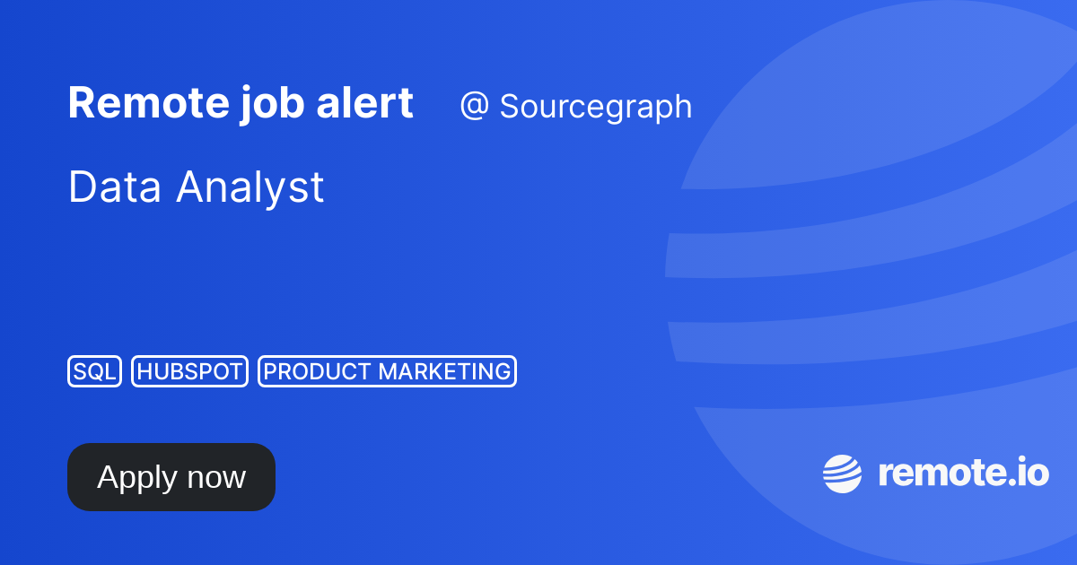 Data Analyst | remote.io