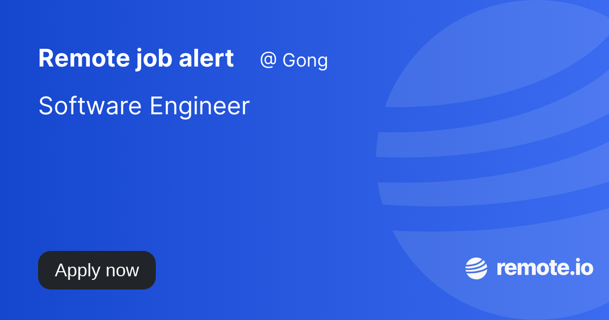 Software Engineer | remote.io