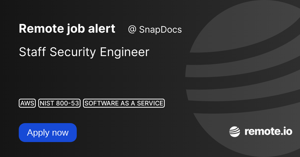 Staff Security Engineer | remote.io