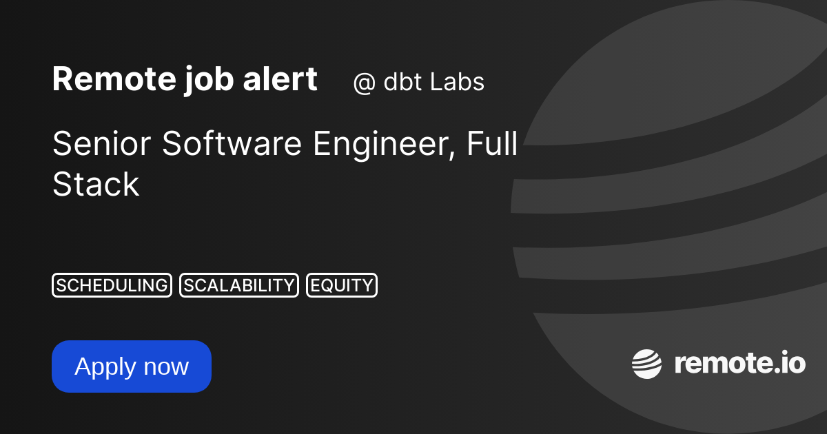 Senior Software Engineer, Full Stack | remote.io