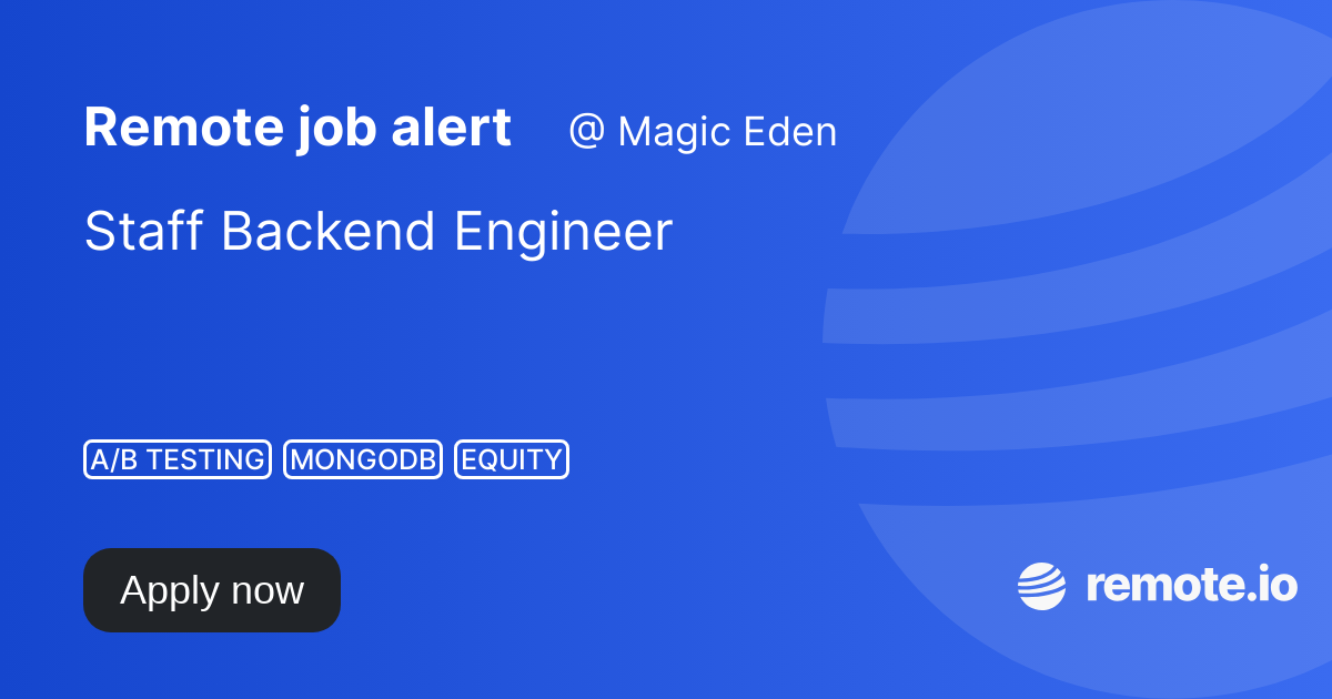 Staff Backend Engineer | remote.io