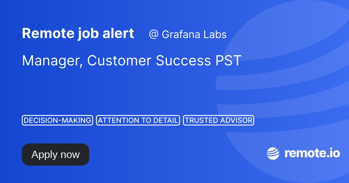 Manager, Customer Success PST | remote.io
