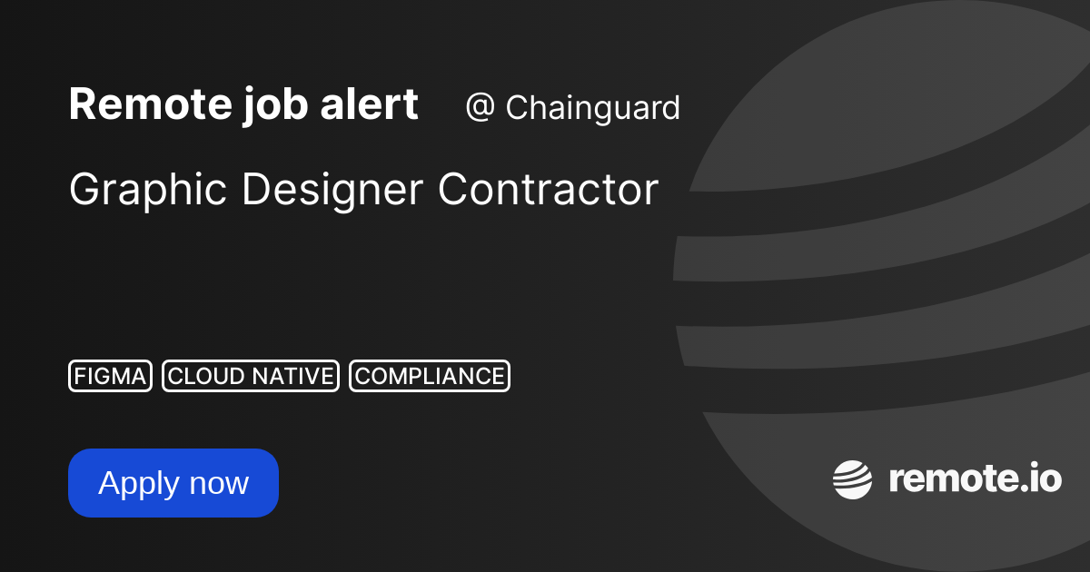 Graphic Designer Contractor | remote.io