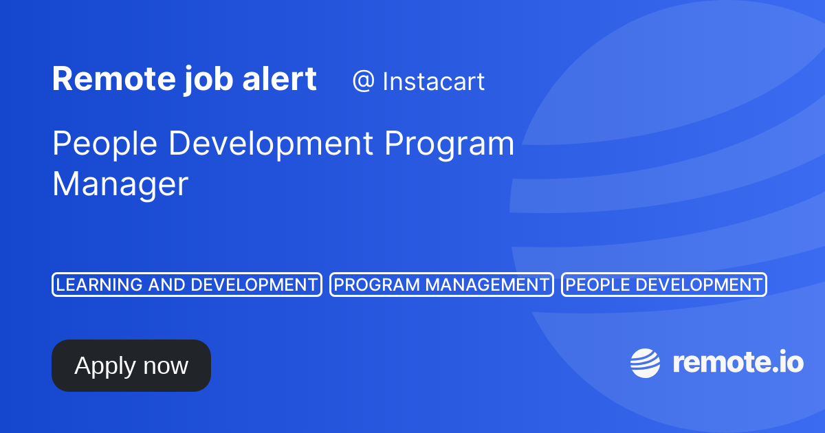 People Development Program Manager | remote.io