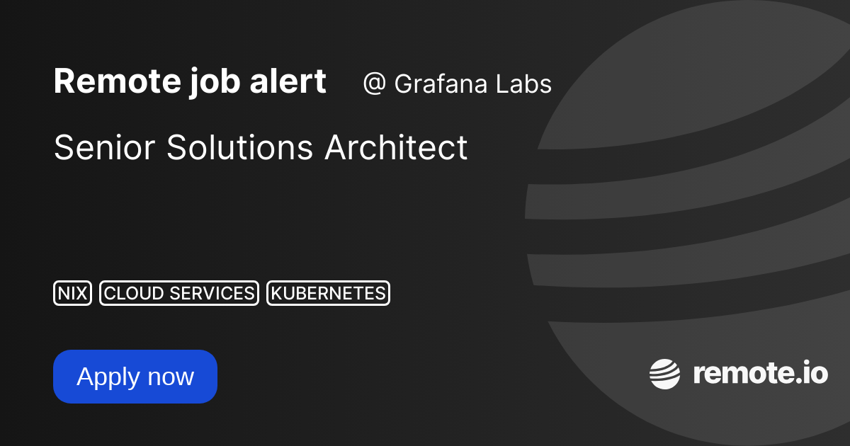 Senior Solutions Architect | remote.io