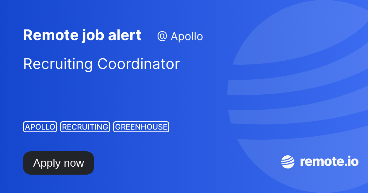 Recruiting Coordinator | remote.io