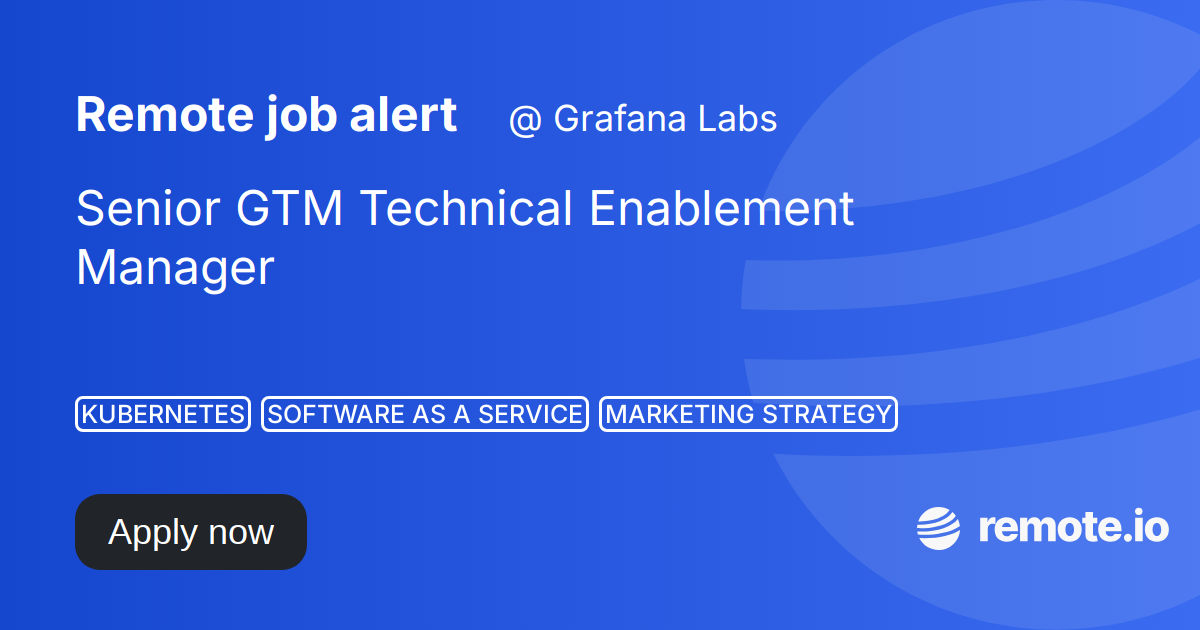 Senior GTM Technical Enablement Manager | remote.io