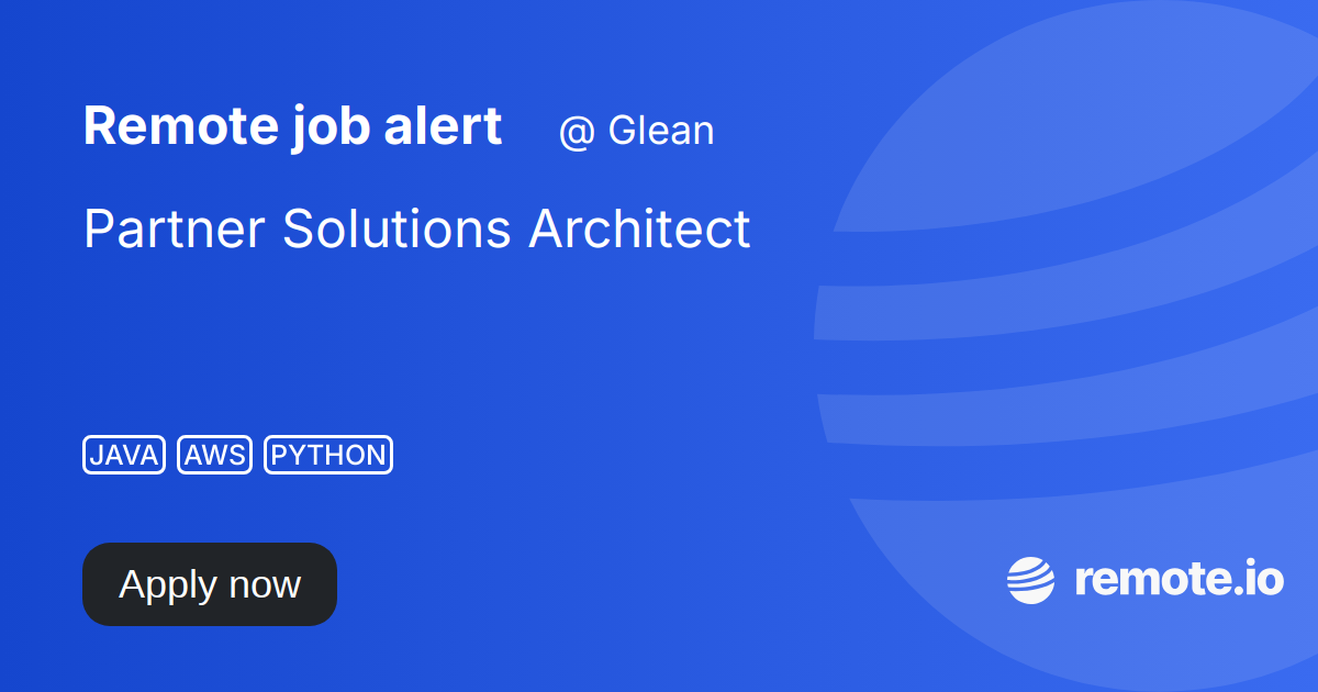 Partner Solutions Architect | remote.io