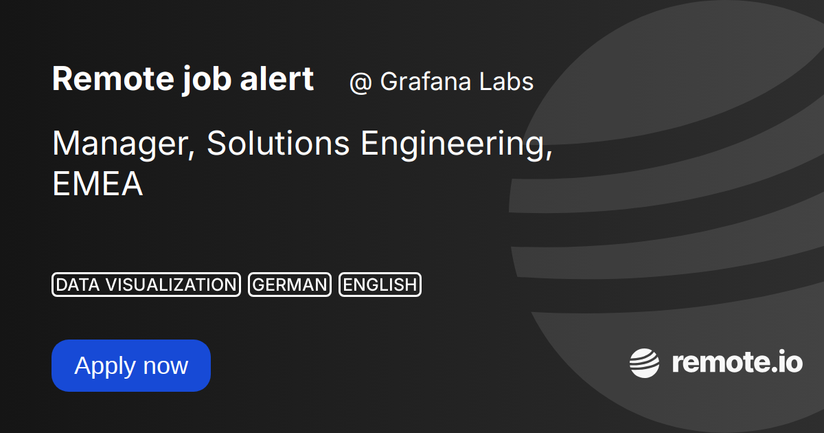 Manager, Solutions Engineering, EMEA | remote.io