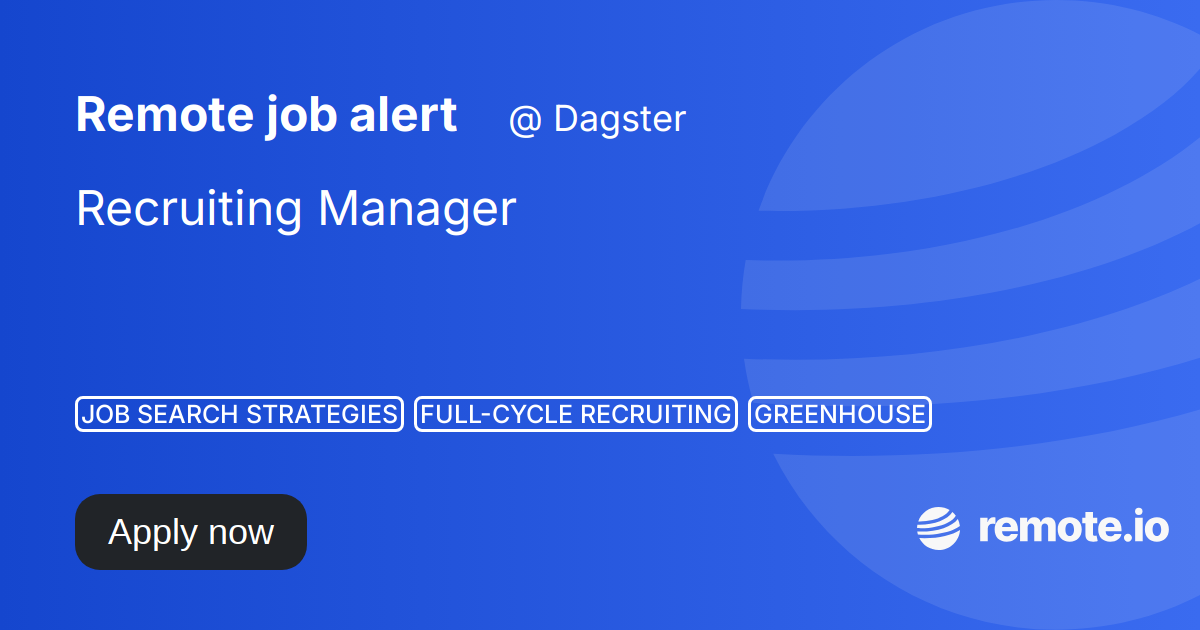 Recruiting Manager | remote.io