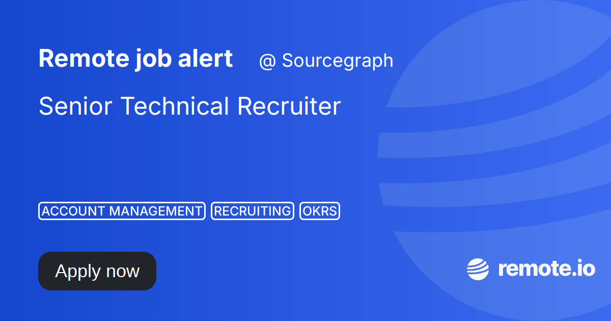 Senior Technical Recruiter | remote.io