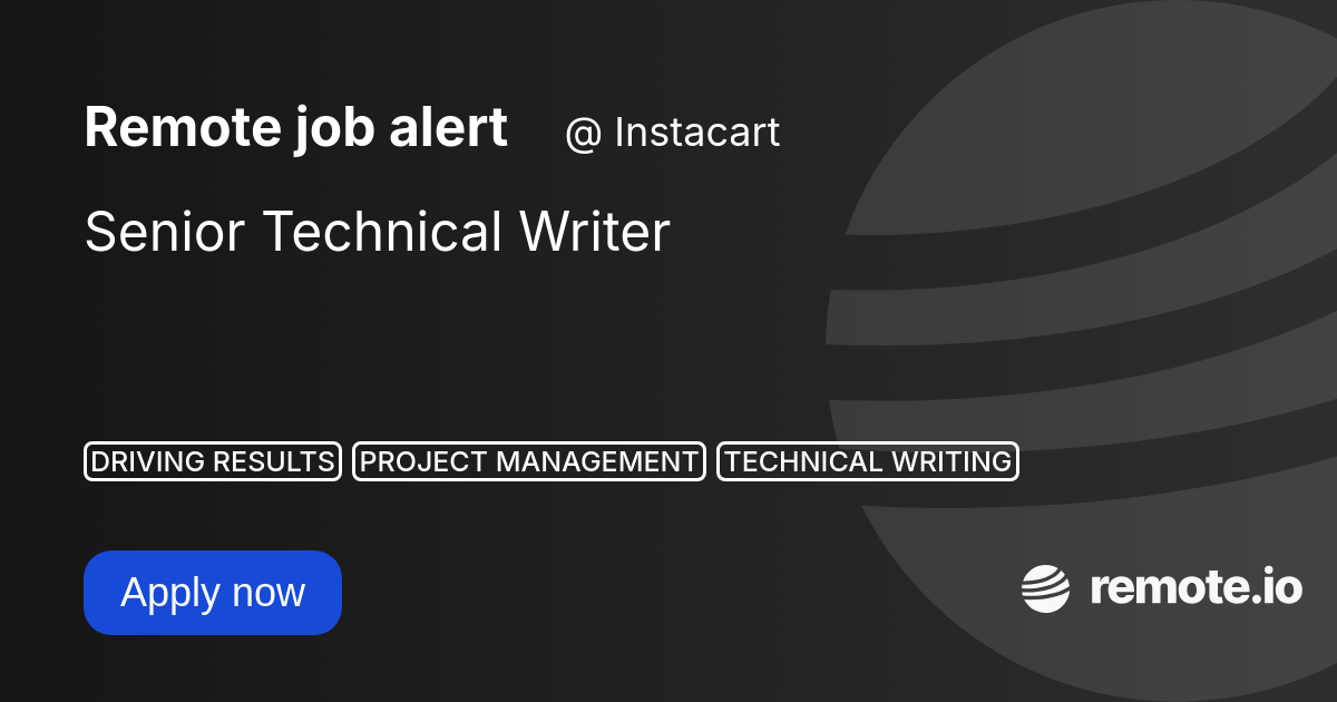 Senior Technical Writer | remote.io