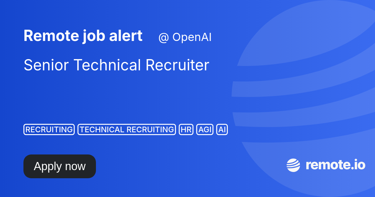 Senior Technical Recruiter | remote.io
