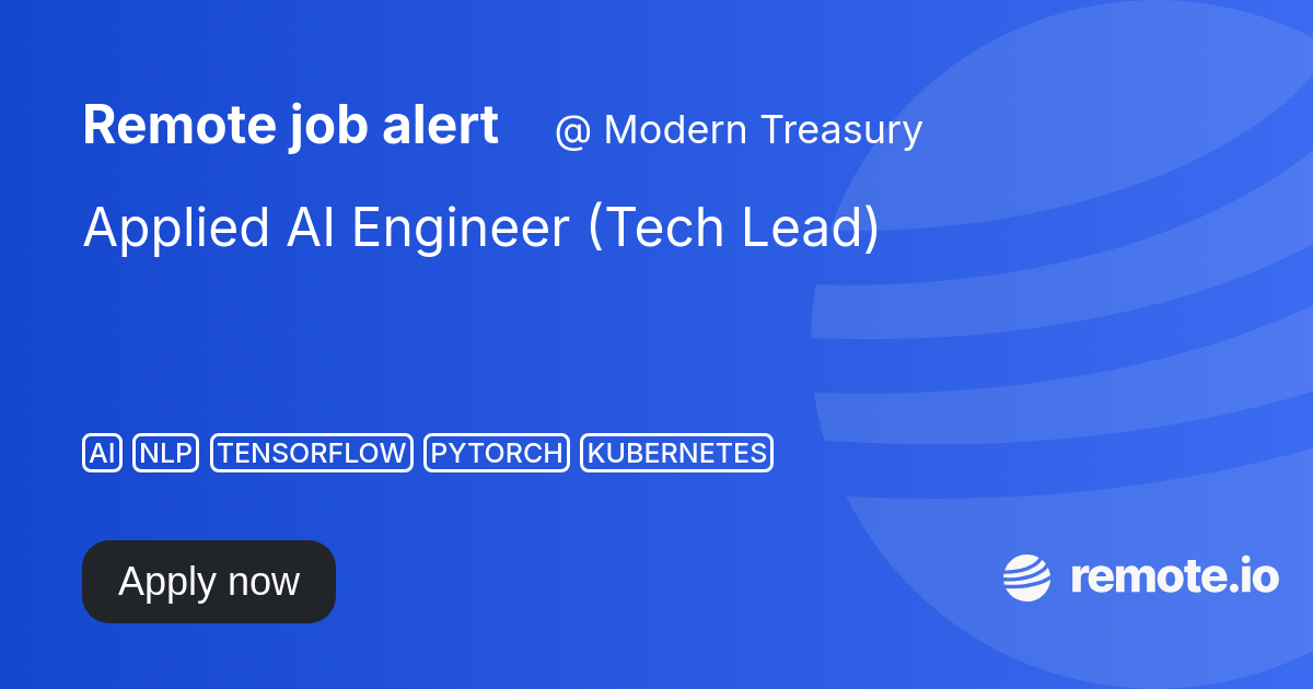 Applied AI Engineer (Tech Lead) | remote.io