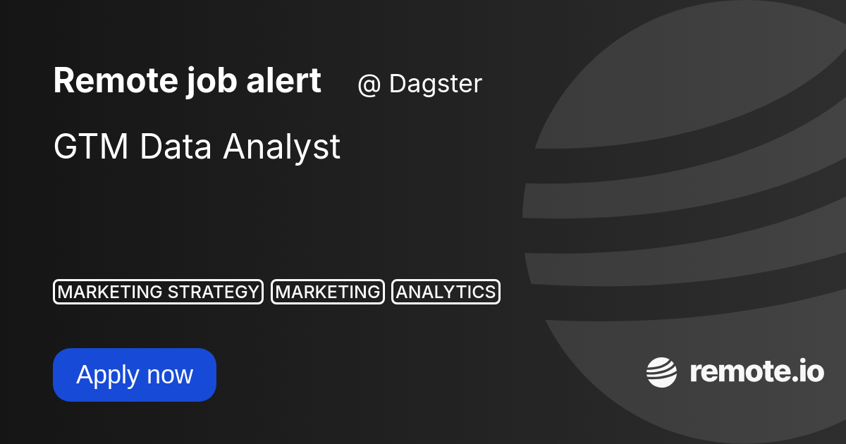 GTM Data Analyst | remote.io
