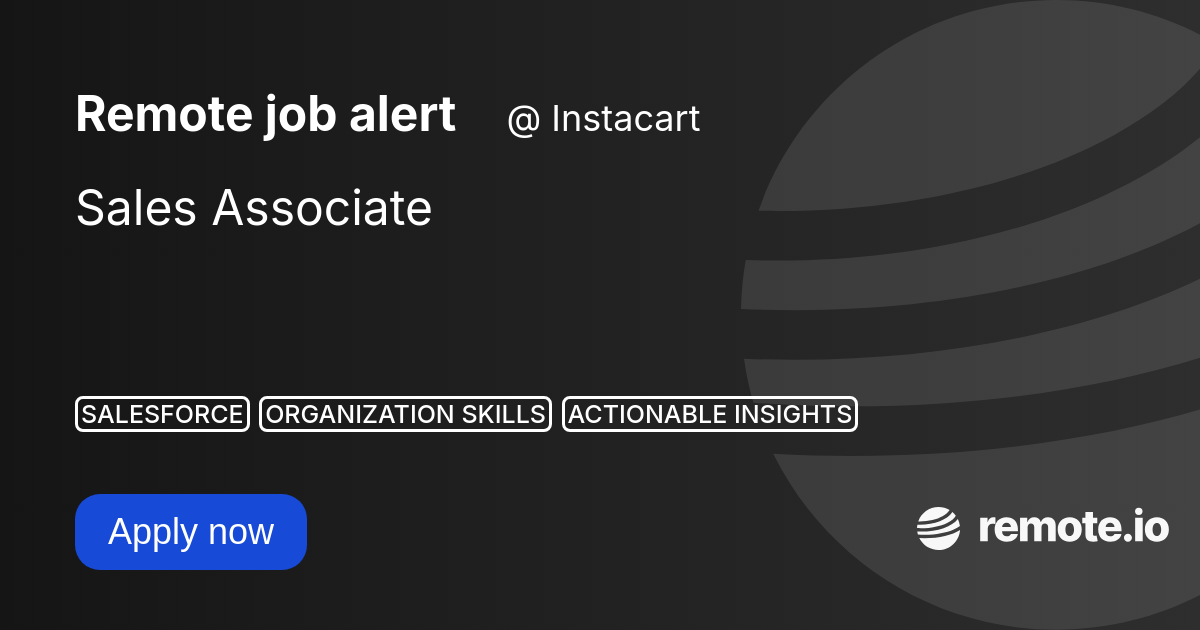 Sales Associate | remote.io