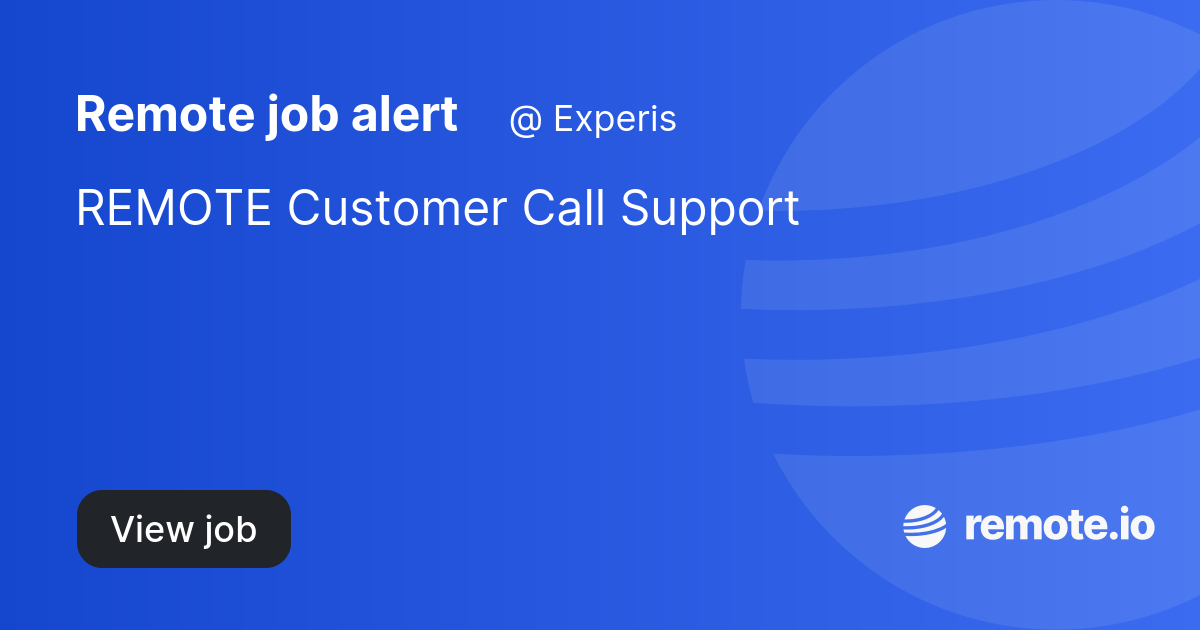 REMOTE Customer Call Support | remote.io