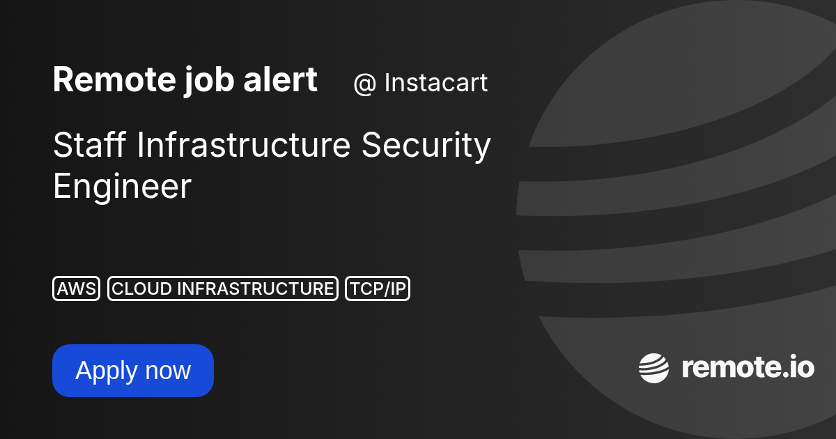 Staff Infrastructure Security Engineer | remote.io