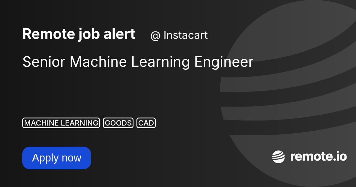 Senior Machine Learning Engineer | remote.io