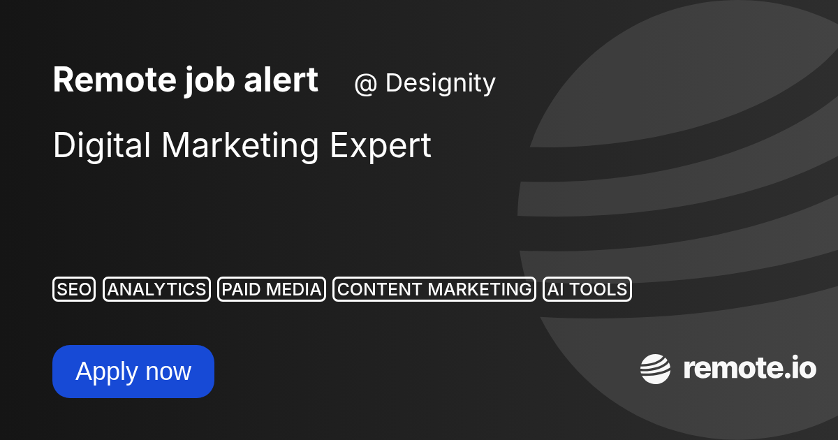 Digital Marketing Expert | remote.io