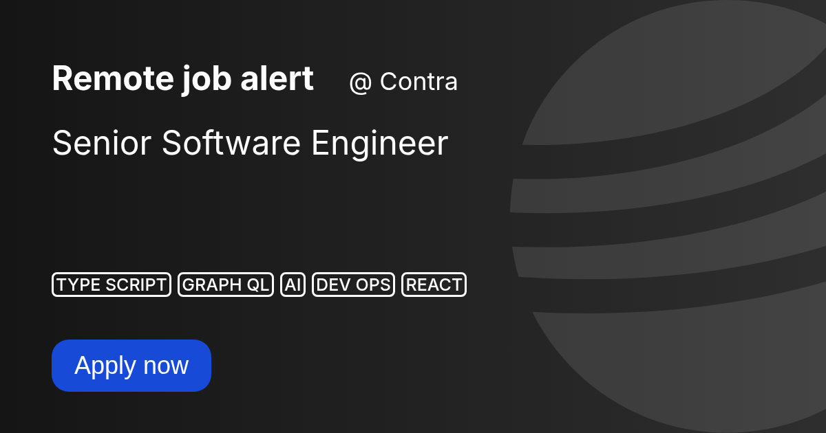 Senior Software Engineer | remote.io