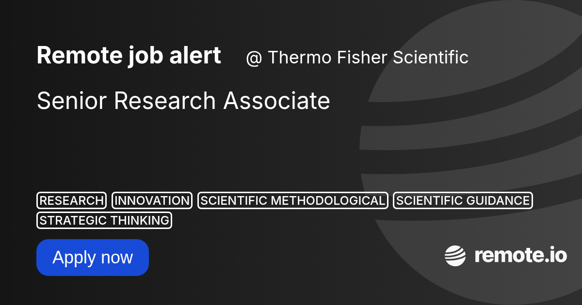 Senior Research Associate | remote.io