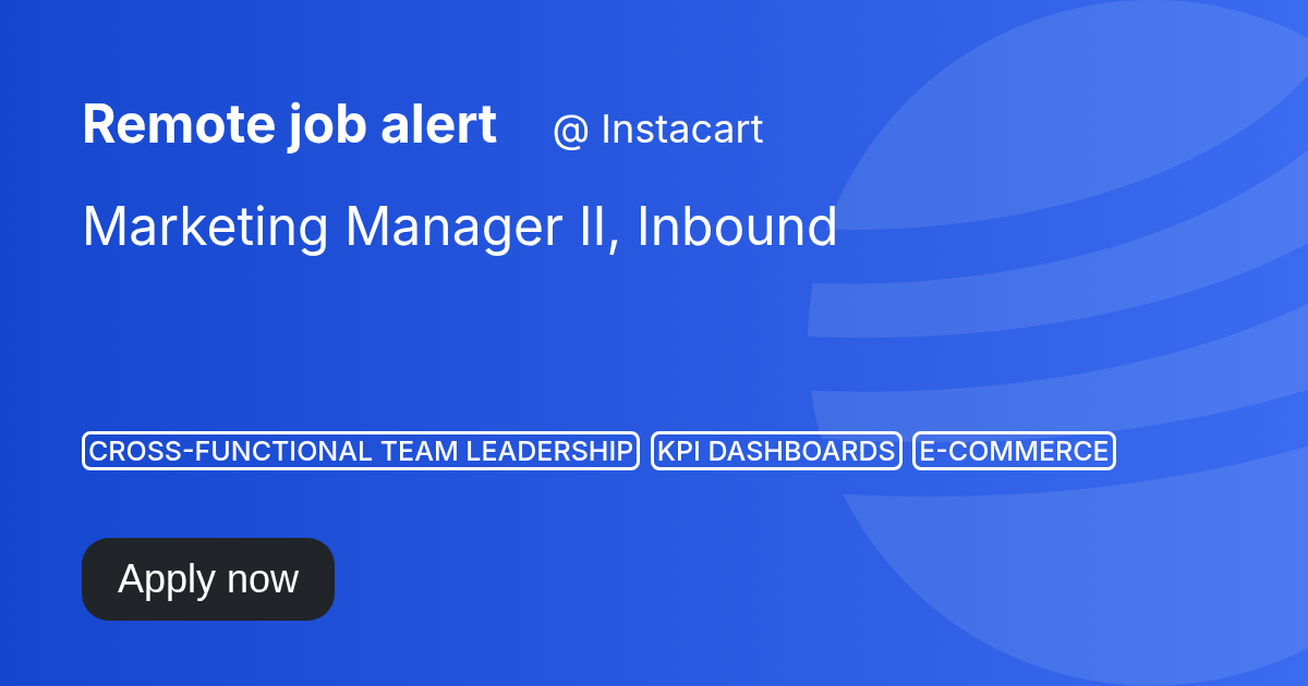 Marketing Manager II, Inbound | remote.io