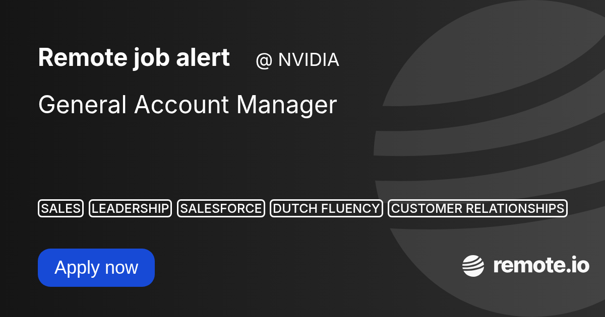 General Account Manager | remote.io