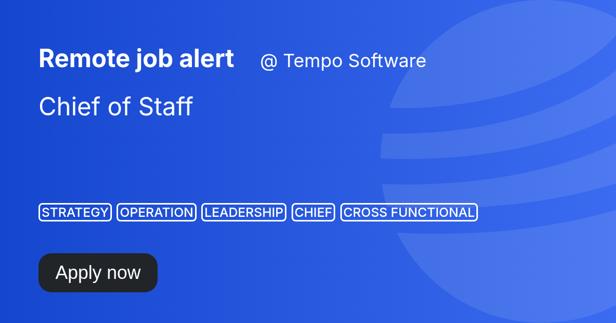 Chief of Staff | remote.io