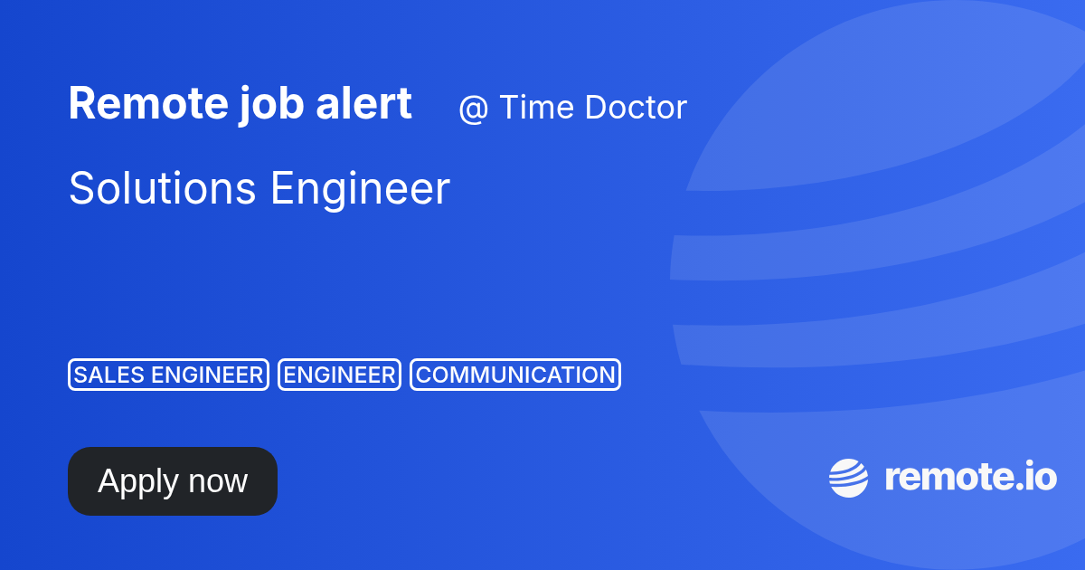 Solutions Engineer | remote.io
